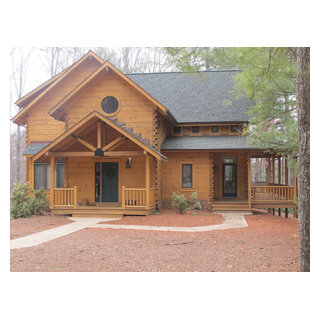 Log Cabin - Rustic - Exterior - Detroit - by Morcom Building Inc. | Houzz