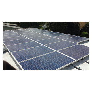 Los Angeles 24-Panel Solar System Install - Eclectic - Exterior - Los ...
