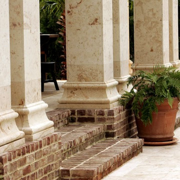 Limestone Column Caps - Photos & Ideas | Houzz