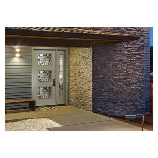 Masonite HD 3 Lite Equal Exterior Steel Door with Element Glass ...