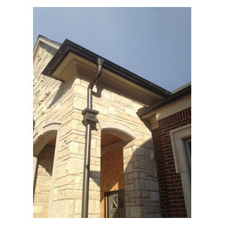 Massive Estate Home in Oakland, Half Round Gutter with Decorative ...