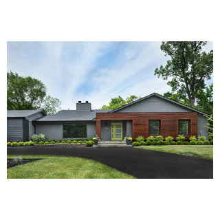 MID-CENTURY RENO - Contemporain - Façade - Détroit - par Glenda Meads ...