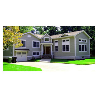 Mid Century Split Level Transformed - Transitional - Exterior - New ...