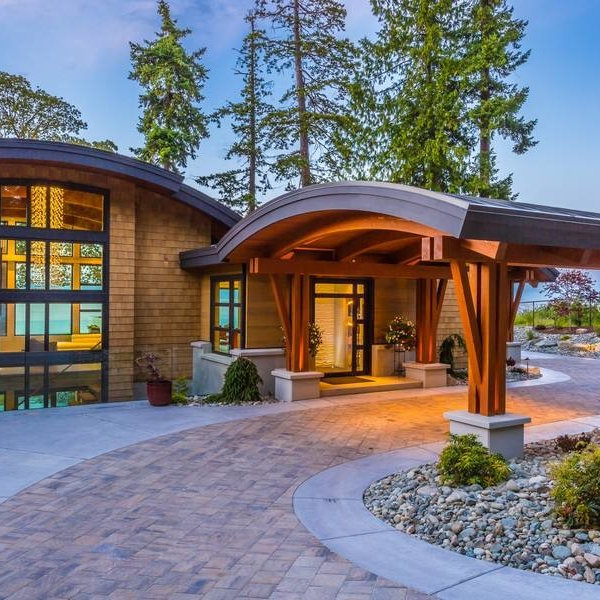 75 Mid-Century Modern Brick Exterior Home Ideas You'll Love - February ...