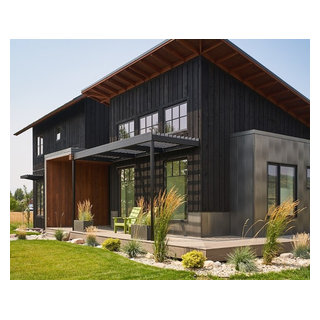 Modern Farmhouse in Black - Farmhouse - Exterior - Other - by Montana ...