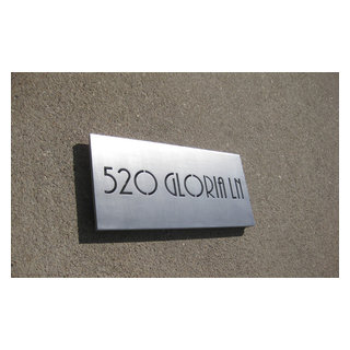 modern house numbers - plaques - Modern - Exterior - Phoenix - by ...