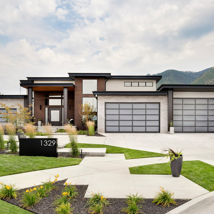 75 Most Popular 75 Beautiful House Exterior with a Flat Roof Ideas and ...