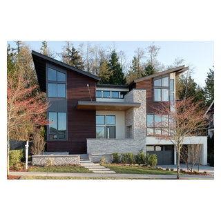 Modern Rustic Home Facade - Modern - Exterior - San Diego - by Eldorado ...