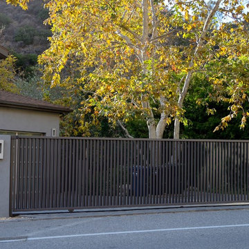 Slat Sliding Driveway Gate - Photos & Ideas | Houzz