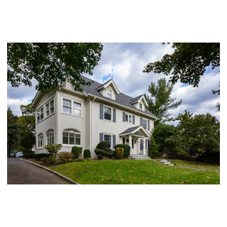 Modernized Center Hall Colonial - Modern - Exterior - New York - by RTH ...