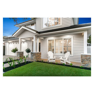 Monterey Entry - Transitional - House Exterior - Melbourne - by Leneeva ...