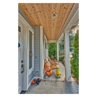 Natural Tongue And Groove Soffit - Craftsman - Exterior - Seattle - by ...