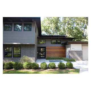 New Entry & Color Palette - Midcentury - Exterior - Chicago - by ...