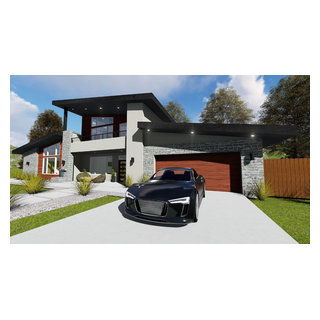 New Modern Style Home - Modern - Exterior - Los Angeles - by Xavier ...