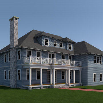 Hip Roof Colonial House - Photos & Ideas | Houzz