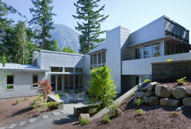 Single-Sloped Roofs Ramp Up Modern Homes