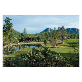 Northern Exposure // Exterior from Golf Course - Rustic - Exterior ...