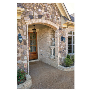 Nottingham Tudor Brick & Tennessee Fieldstone Rock Home - Tennessee ...