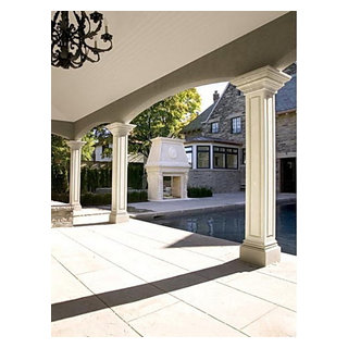 Outdoor Square Stone Columns - Traditional - Exterior - Toronto - by ...