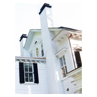 Painted White Chimneys - Traditional - Exterior - New York - by Lasley ...