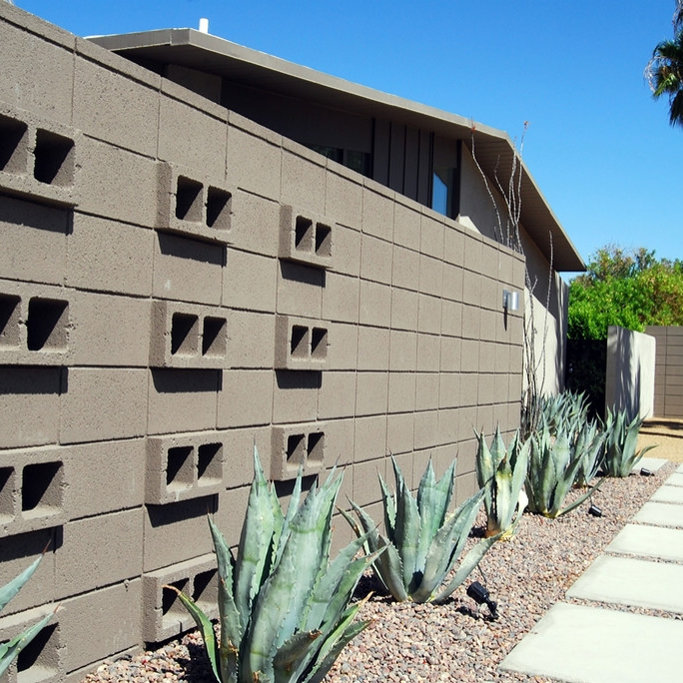 Midcentury Modern Cinder Block - Photos & Ideas | Houzz