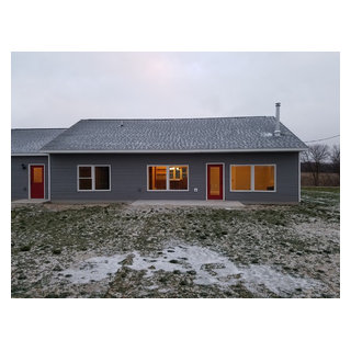 Passive solar overhang and window - Traditional - Exterior - Grand ...