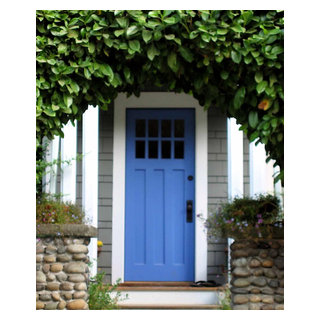 Periwinkle blue door - Beach Style - Exterior - Seattle - by User | Houzz