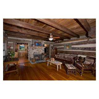 Plecker River Cabin on the Cow Pasture River - Rustic - Exterior ...