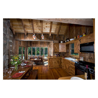 Plecker River Cabin on the Cow Pasture River - Rustic - Exterior ...