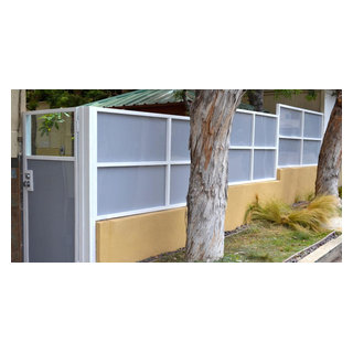 Plexiglass Fences - Contemporary - Exterior - Los Angeles - by Harwell ...