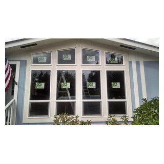 PlyGem Window Install, Cedar Trim - Beach Style - Exterior - Seattle ...