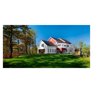 Porches, Decks and Patios - Country - House Exterior - Boston - by ...