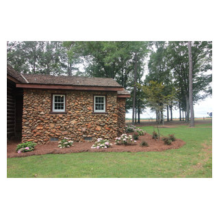 Rabbit Ridge Farm - Log Cabin Master Bath, Dressing Room & Laundry Room ...