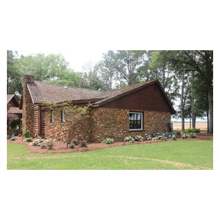 Rabbit Ridge Farm - Log Cabin Master Bath, Dressing Room & Laundry Room ...