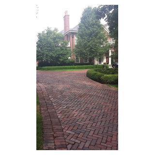 Red Clay Paver Driveway - Traditional - Exterior - Chicago - by ...