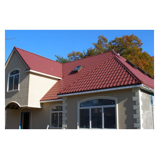 Red metal tile roof - Exterior - Dallas - by J Wales Home Solutions | Houzz