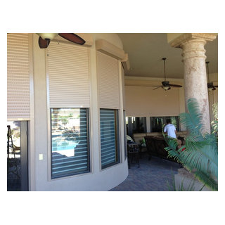 Residential Motorized Rolling Security Shutters - Modern - Exterior ...