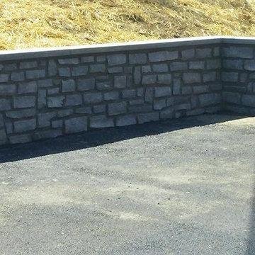 Stone Veneer Retaining Wall - Photos & Ideas | Houzz