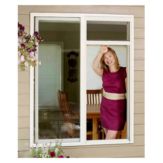 Retractable Window Screens - Traditional - House Exterior - Orange ...