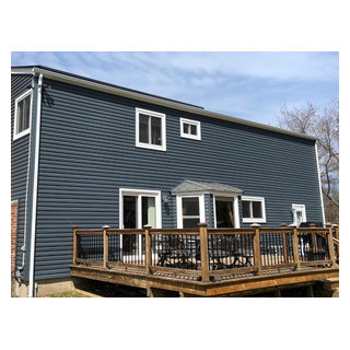 Ridge Siding - Midnight Blue & Terra Rosa Stone | Alpha Windows ...