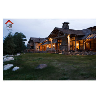 Riverside Rustic - Rocky Mountain Homes - Rustic - Exterior - Other ...