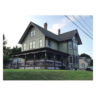 Roofing - ヴィクトリアン - 家の外観 - ニューヨーク - King Quality Construction Inc ...
