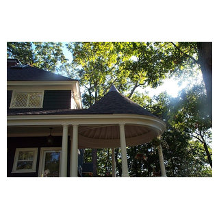 Round Porch with peak roof - Traditional - Exterior - Boston - by Cabot ...