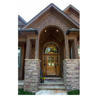 Rustic Front Entry - Traditional - Exterior - by Alair Homes Clemson ...