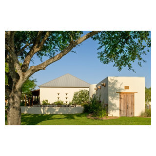 Rustic Hacienda Style Texas Ranch - American Southwest - House Exterior ...