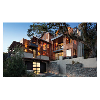 Rustic Hillside Cabin With a Modern Twist - Rustic - House Exterior ...