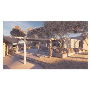 Rustic Rural Australian Courtyard Design - Contemporary - Exterior ...
