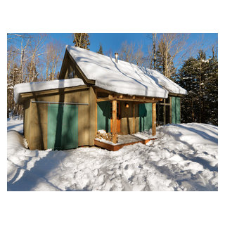 Rustic Wood Cabin - Rustic - Exterior - Burlington - by Silver Maple ...
