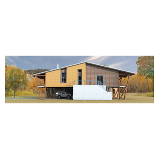 S6 - TCI Lane Ranch - Contemporain - Façade - Denver - par DNM ...