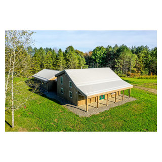 Salt-Box Barn Home - Farmhouse - Exterior - New York - by Barn Livin ...
